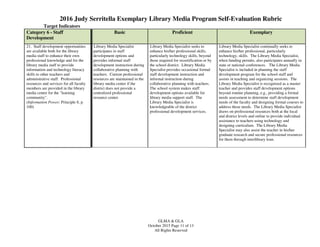 Judy serritella-library-media program-self-evaluation-rubric | PPT