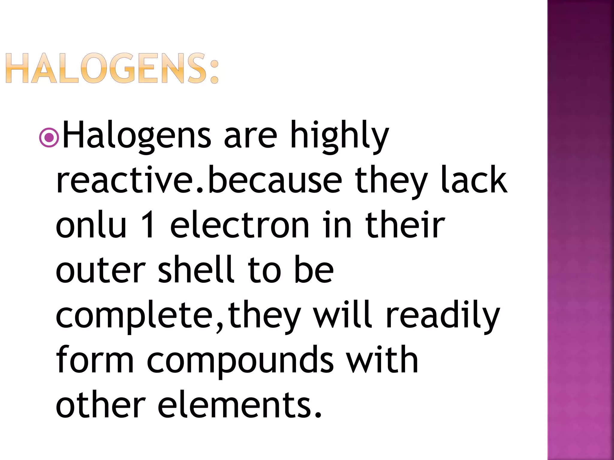 elemental families and groups | PPTX