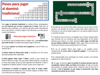 Juego de Dominó de pasos de baile robóticos formando números | PDF