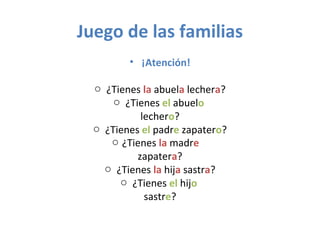 Juego de las 7 familias | PPT