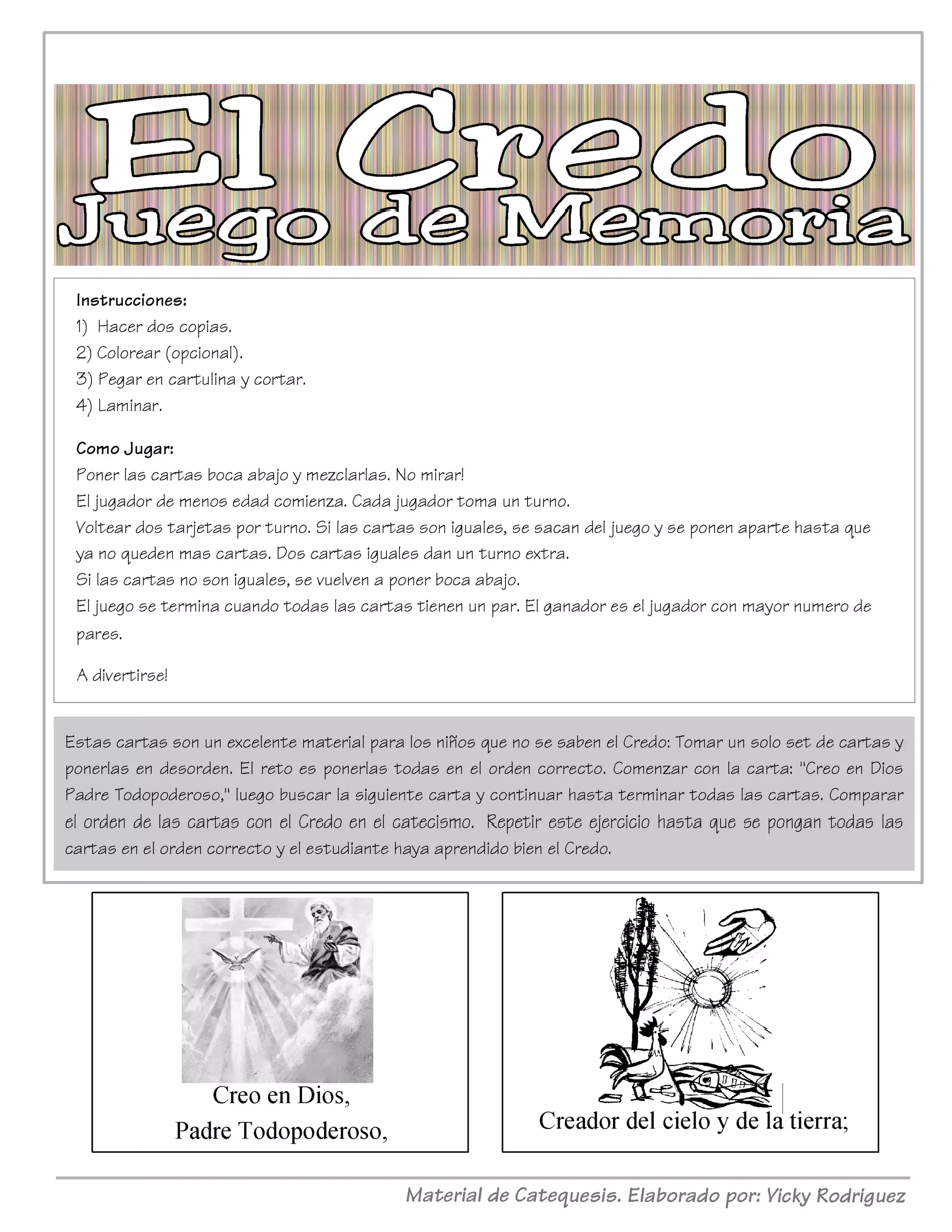 Juego Del Credo | PDF