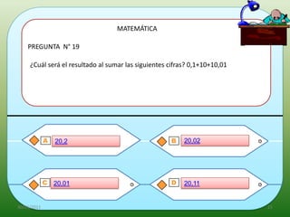 Juego Didáctico de Matemática para alumnos de Sexto Grado | PPTX