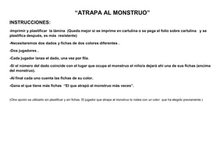 Juego monstruo | PPT