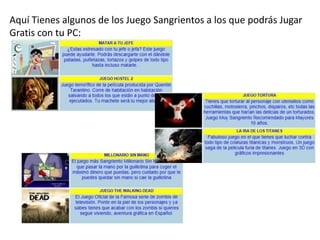 Juegos Sangrientos | PPTX