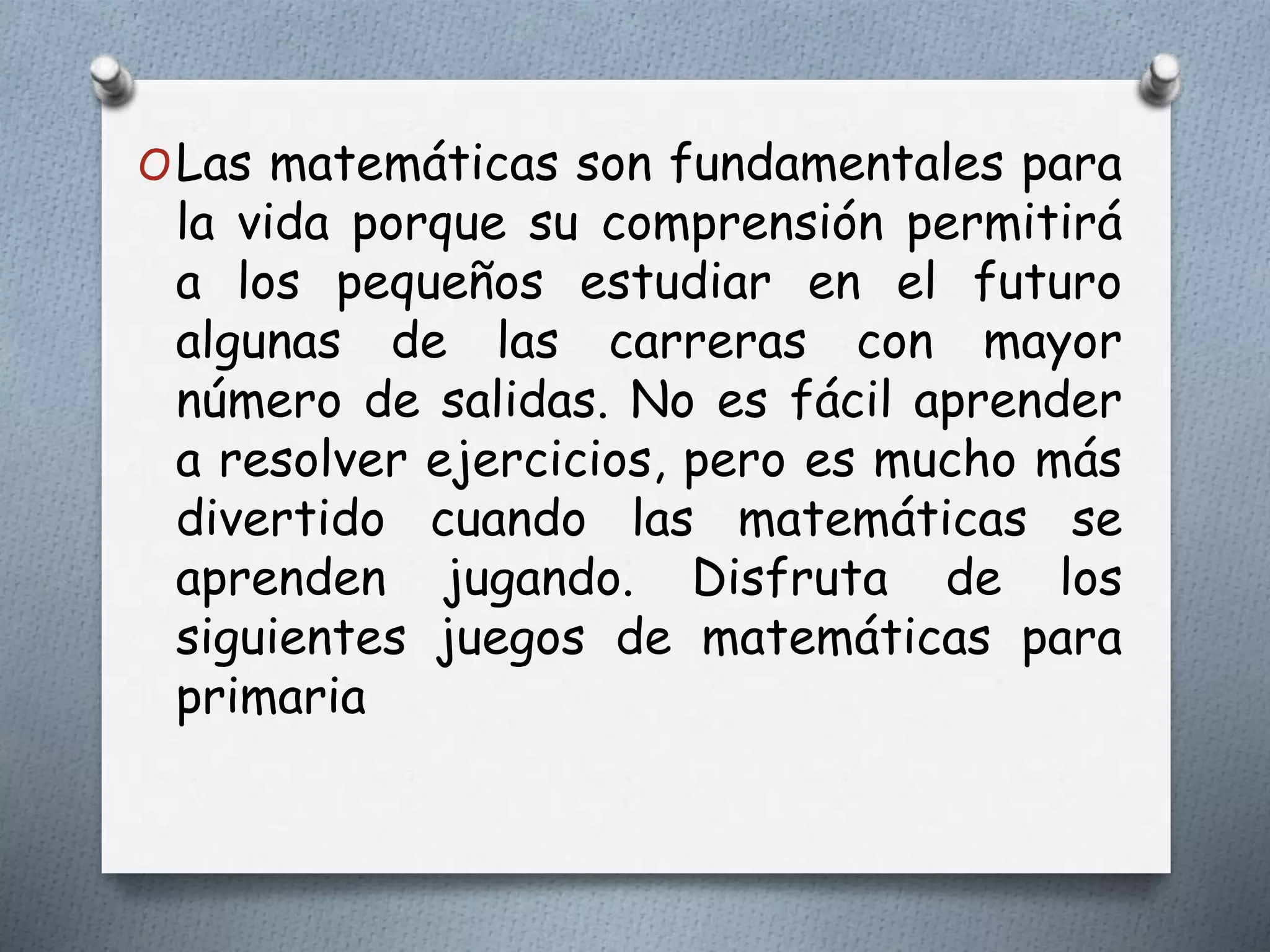 Juegos de matemáticas para niños de primaria12 | PPTX