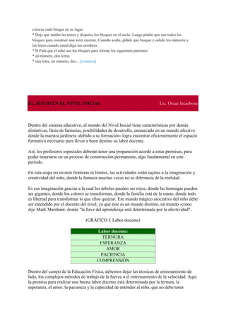 Juegos didácticos para niños de 2 años | DOCX