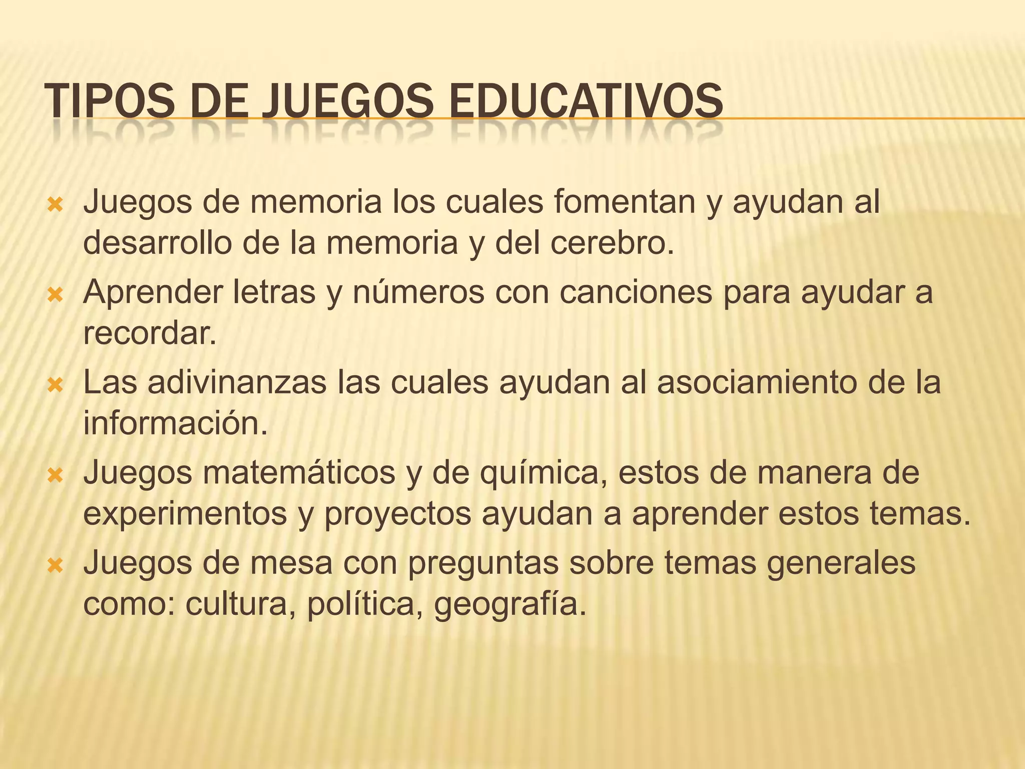 Juegos educativos | PPT