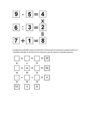 Juegos matematicos | PDF