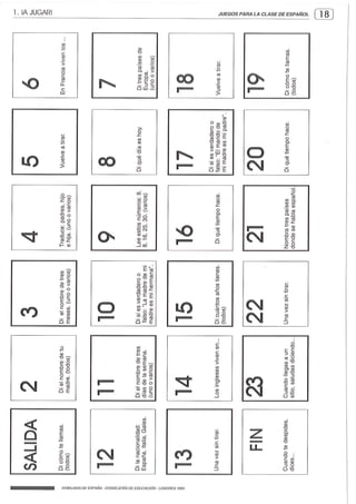 Juegos para la clase de español | PDF