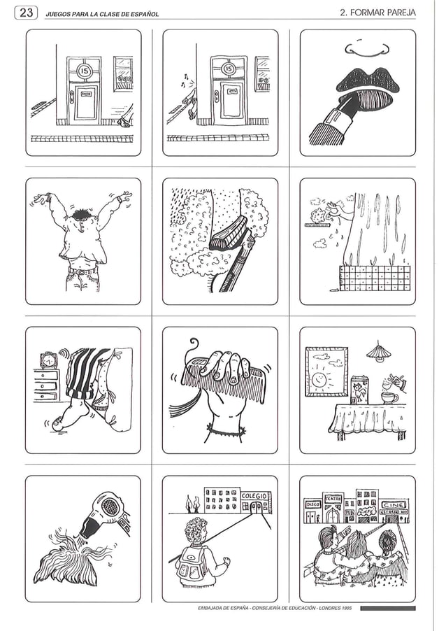 Juegos para la clase de español | PDF