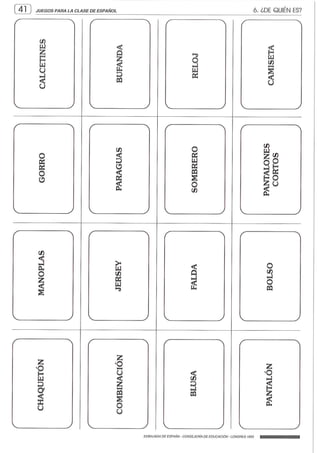 Juegos para la clase de español | PDF