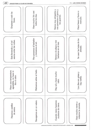 Juegos para la clase de español | PDF