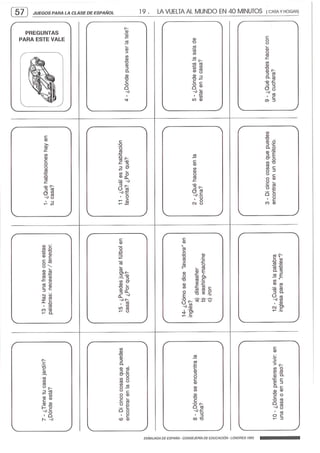 Juegos para la clase de español | PDF