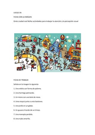 Juegos para trabajar la atención | PDF