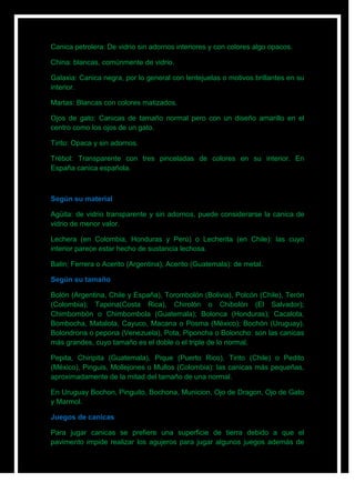 Juegos tradicionales | DOCX