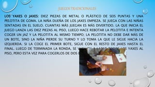 Juegos tradicionales Honduras | PPTX