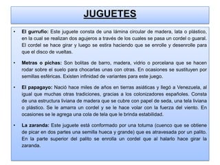 Juegos y juguetes tradicionales de venezuela | PPTX
