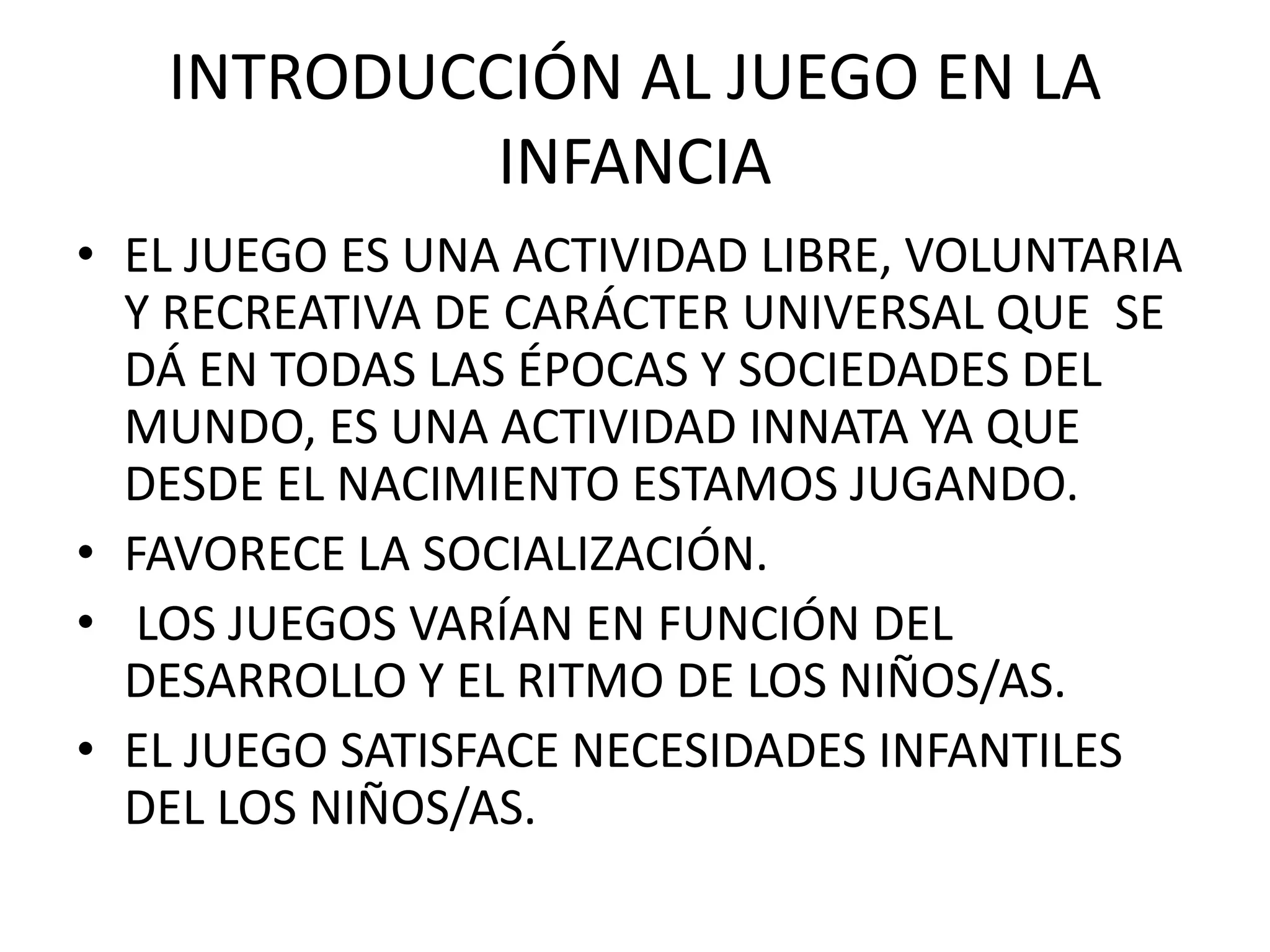 Juego Y Su Metodologia Actv El Juego Y Su Importancia En La Infancia Tema 1 2 Ppt 