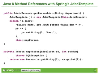 Spring 4 on Java 8 by Juergen Hoeller | PDF
