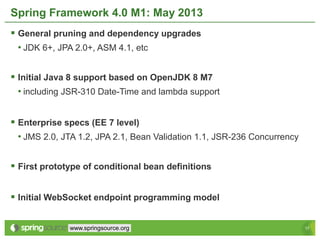 Spring 4 on Java 8 by Juergen Hoeller | PDF