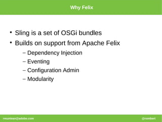 Apache Sling - The whys and the hows | PDF