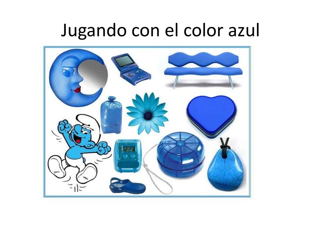 Jugando con el color azul