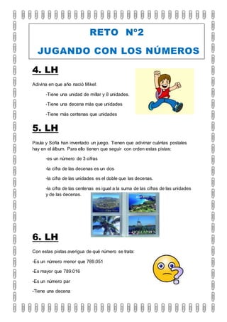 Jugando con los números | DOCX