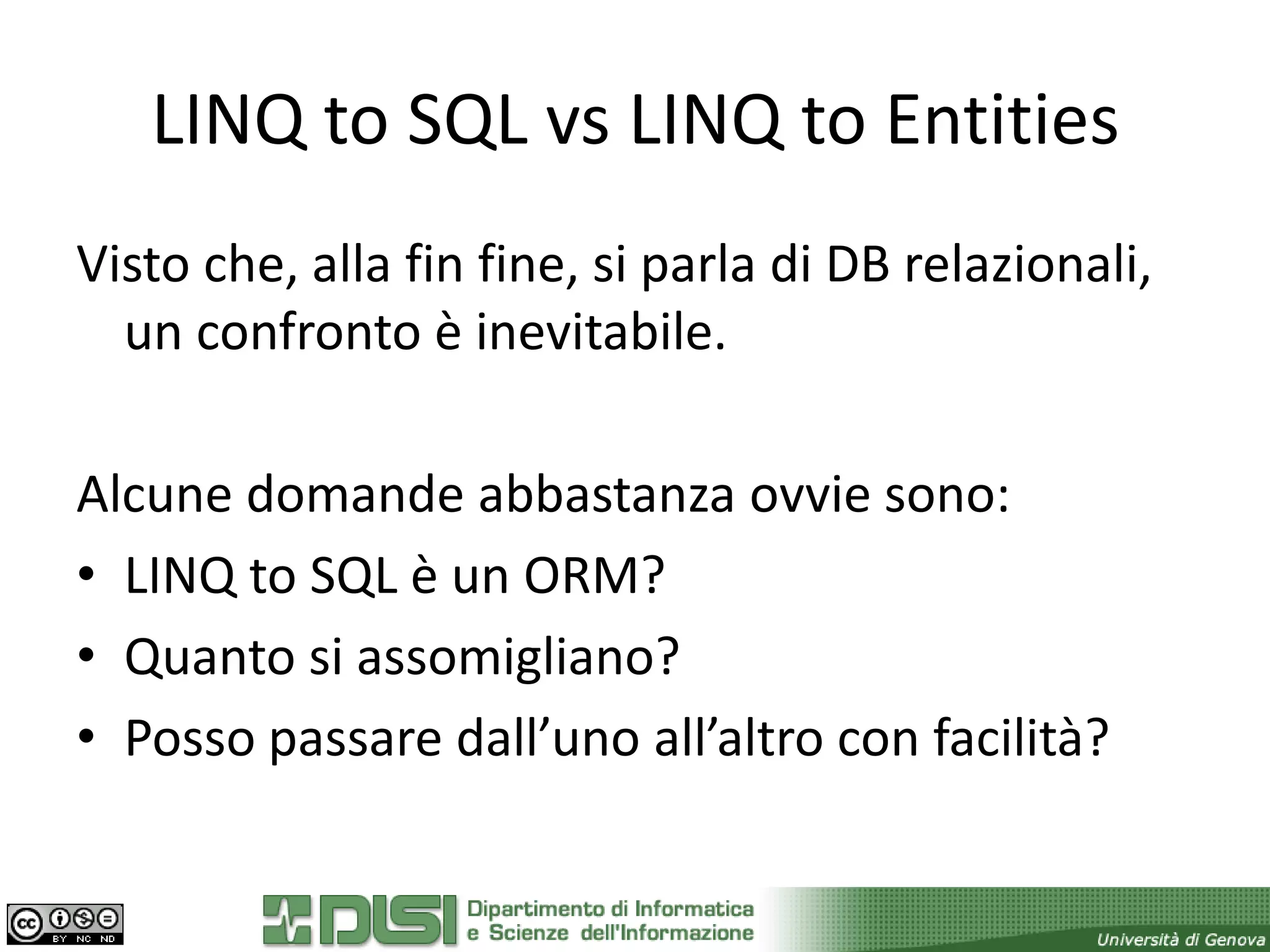 LINQ, Entities Framework & ORMs | PPT LINQ, Entities Framework & ORMs | PPT