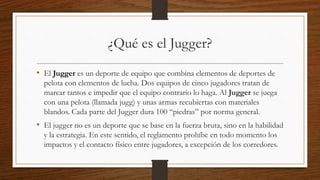 Jugger. Presentación básica del deporte. | PPTX