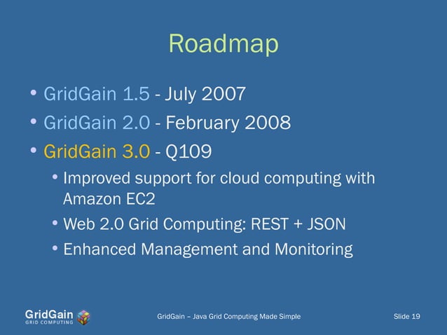Jug Gridgain Javagridcomputingmadesimple Ppt
