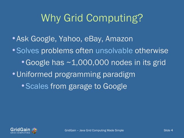 Jug Gridgain Javagridcomputingmadesimple Ppt