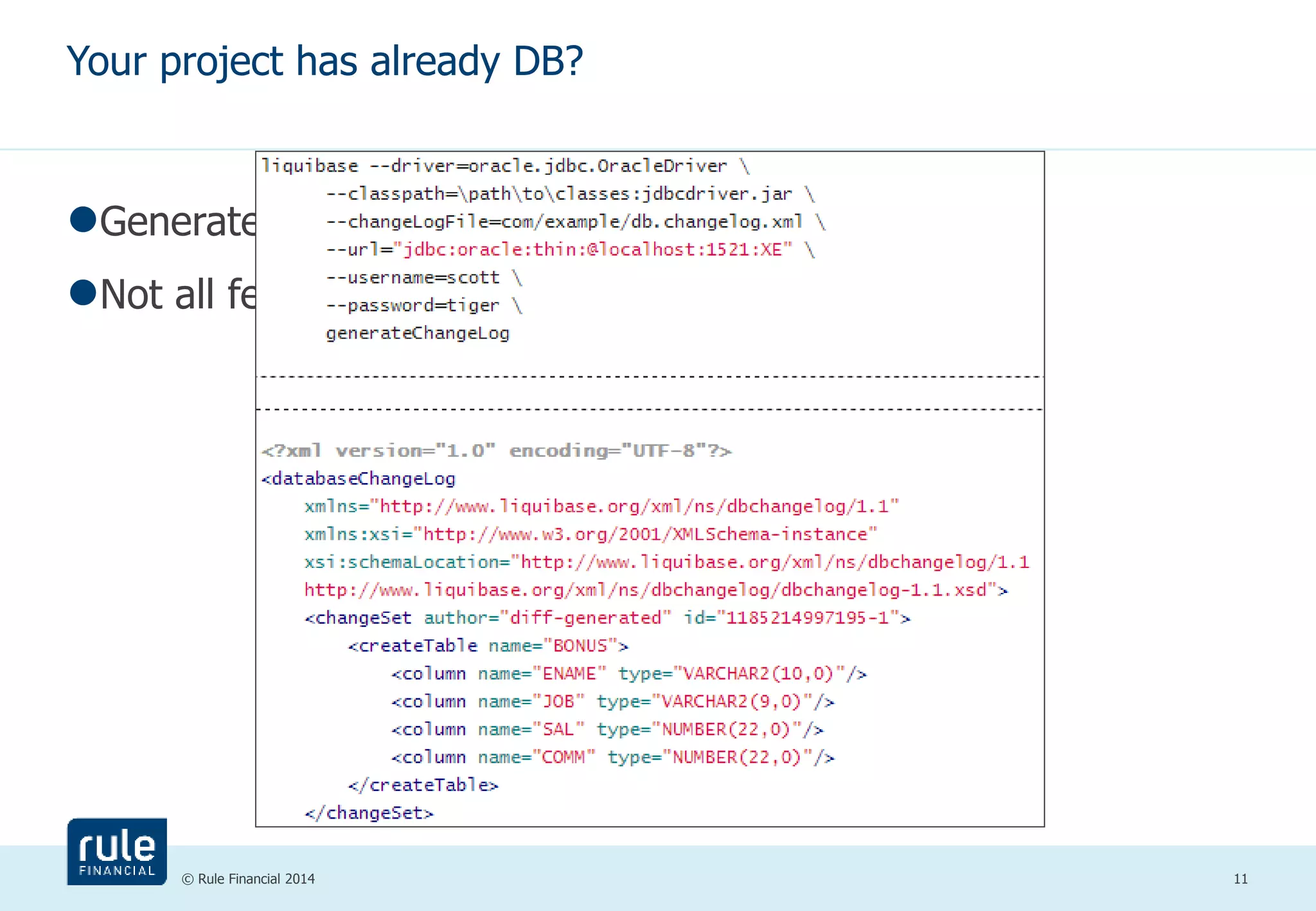 Database change management with Liquibase | PPTX