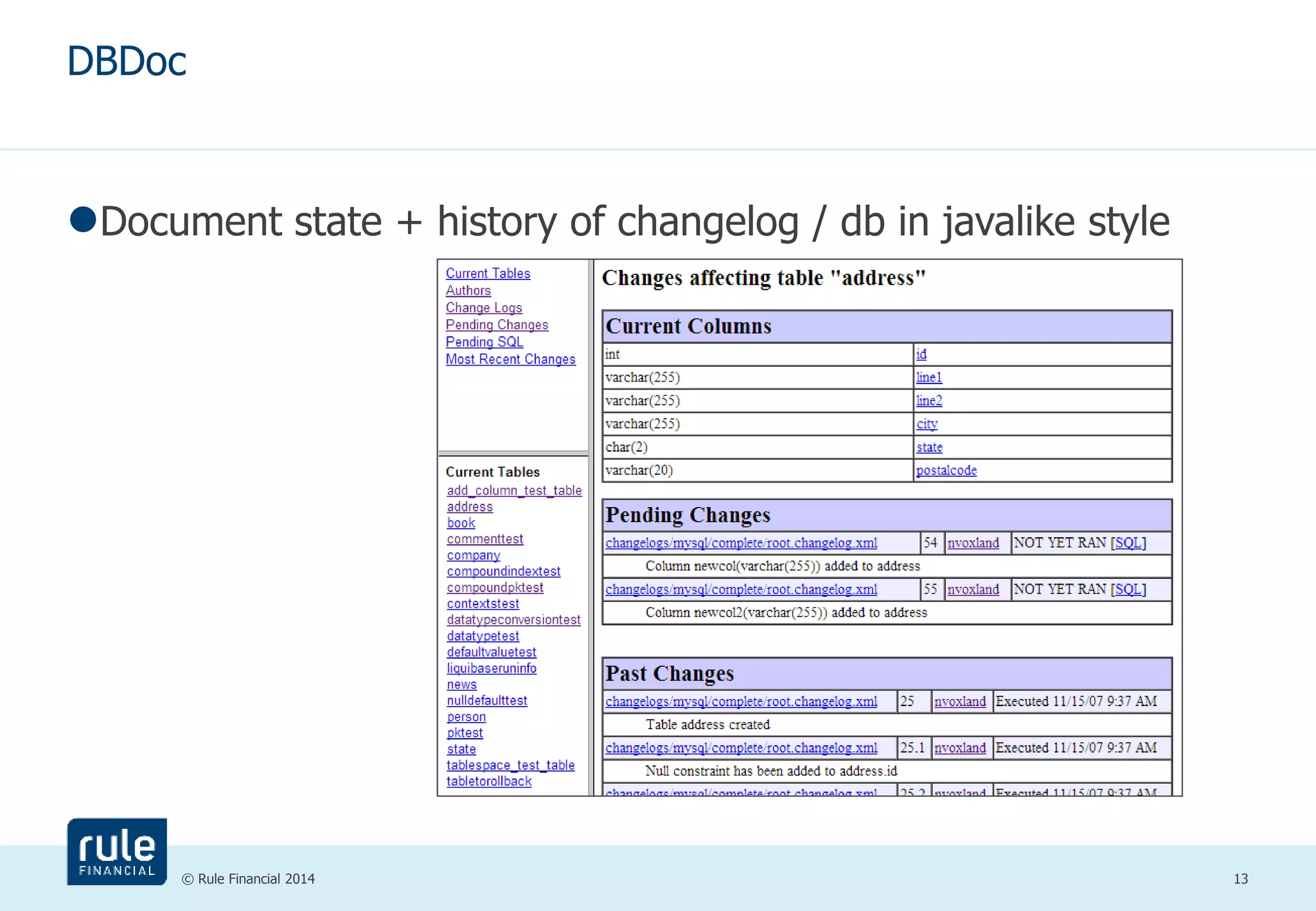 Database change management with Liquibase | PPTX