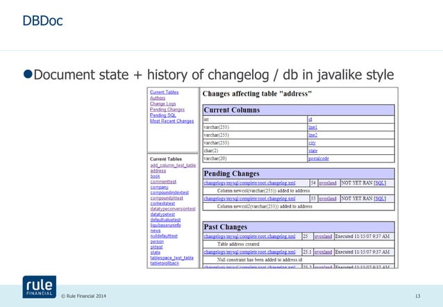 Database change management with Liquibase | PPTX