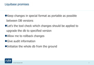 Database change management with Liquibase | PPTX