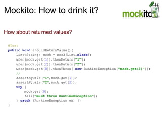 Mockito (JUG Latvia) | PPT