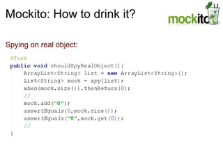 Mockito (JUG Latvia) | PPT