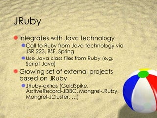Dynamic Languages on the JVM | PPT