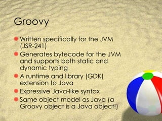 Dynamic Languages on the JVM | PPT | Programming Languages | Computing