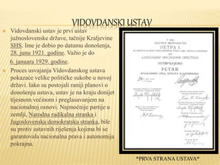 Jugoslavija između dva svjetska rata | PPTX