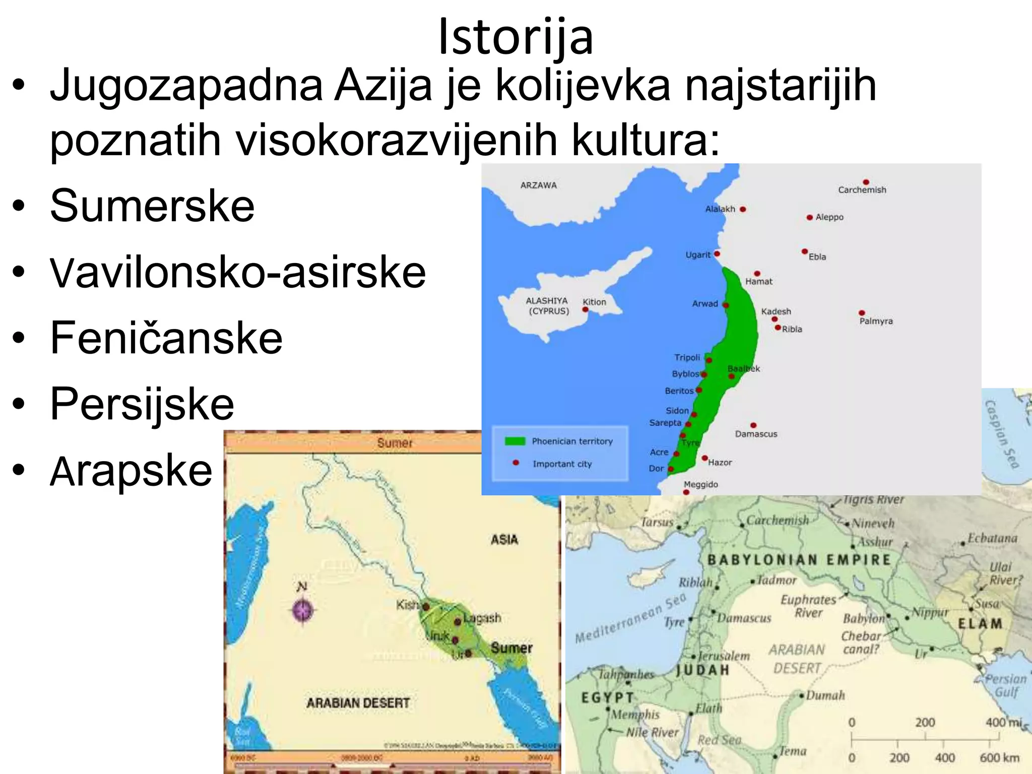 Jugozapadna Azija | PPTX