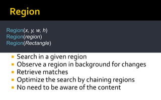 Automation with Sikuli | PPTX | Graphics Software | Computer Software and Applications