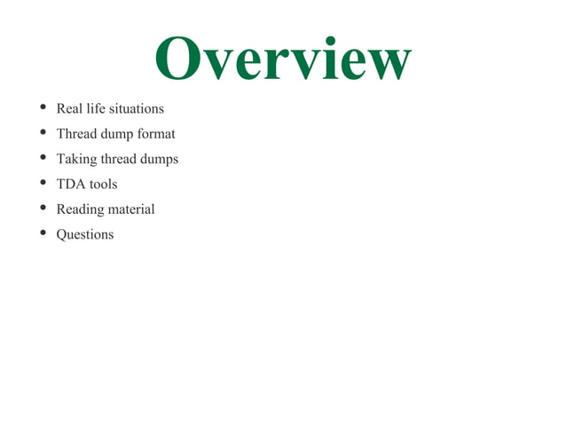 Thread Dump Analysis | PDF | Programming Languages | Computing