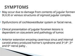Jugular foramen lesions and their management.pptx