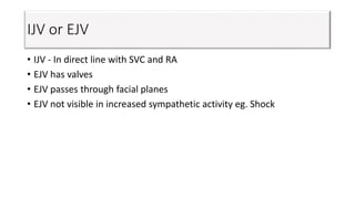 Jugular venous pressure | PPTX