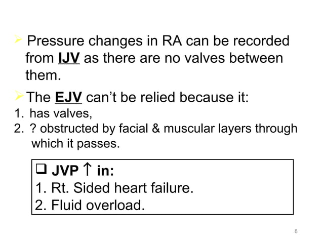 Jugular Venous Pressure (JVP) Jugular Venous Pulse | PPT