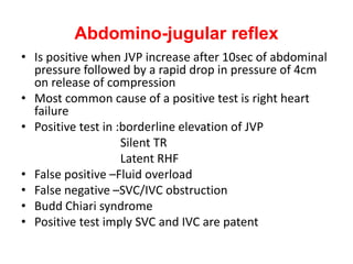 Jugular venous pressure and pulse pptx | PPTX