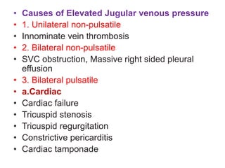 Jugular venous pressure and pulse pptx | PPTX