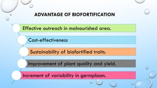 biofortification in vegetable crops india | PPTX