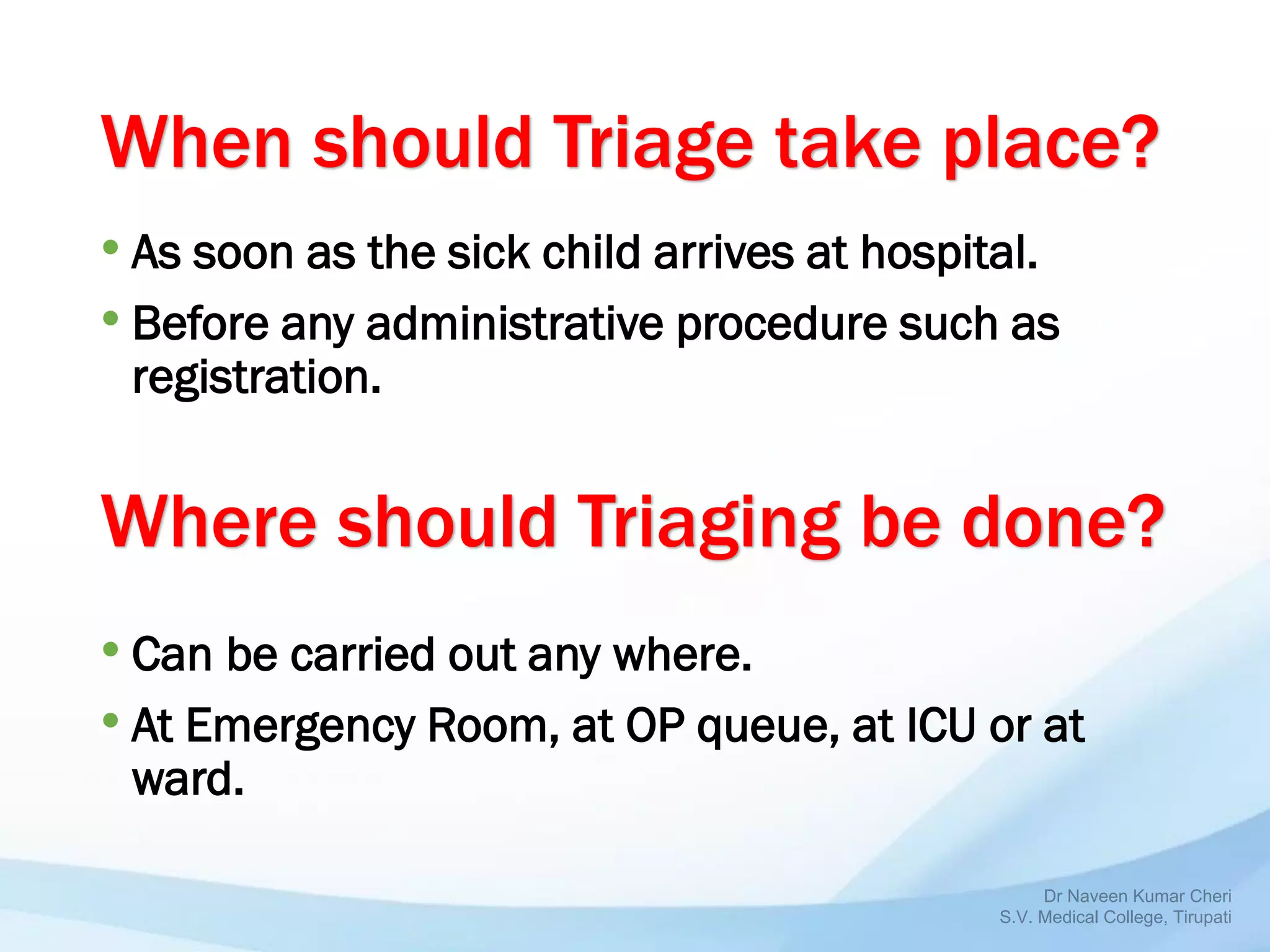 Pediatric Triage | PDF